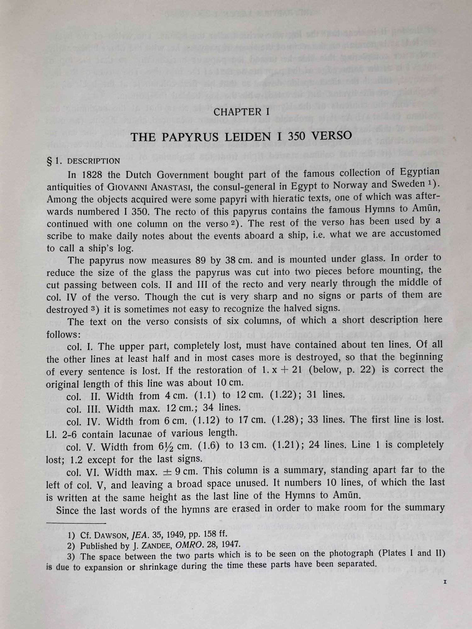 BIBLIO | Two ancient Egyptian ship's logs. Papyrus Leiden I 350 verso ...