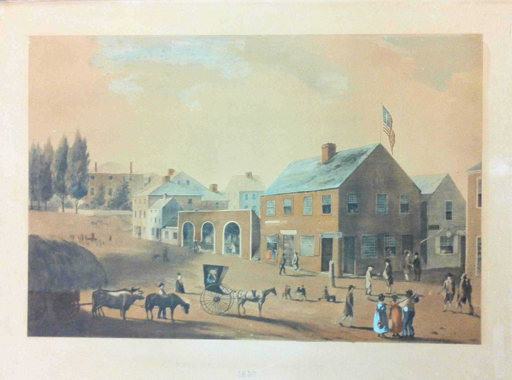 New Bedford Fifty Years Ago Lithograph by Wall, William Allen ...
