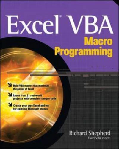 Excel VBA Macro Programming by Richard Shepherd - Paperback - from The ...