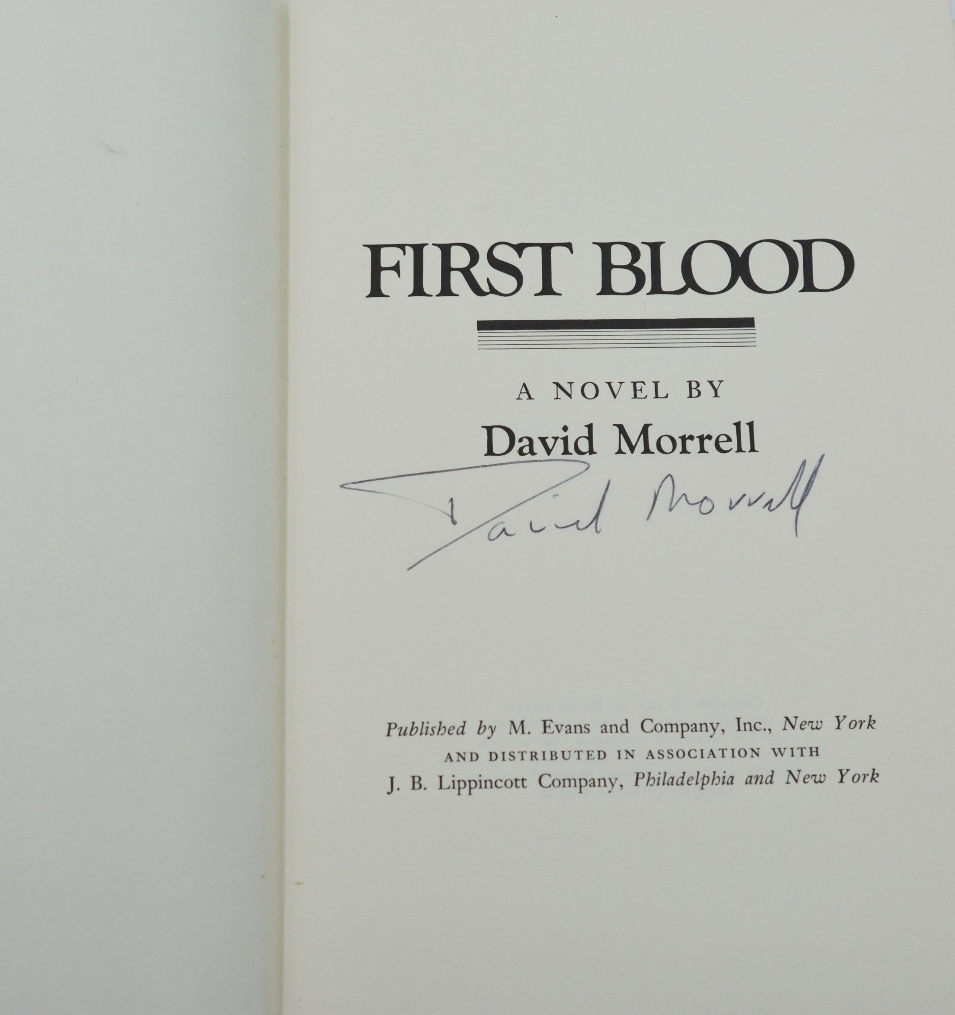 First Blood (Rambo) by Morrell, David | 1972 | M. Evans and Company ...