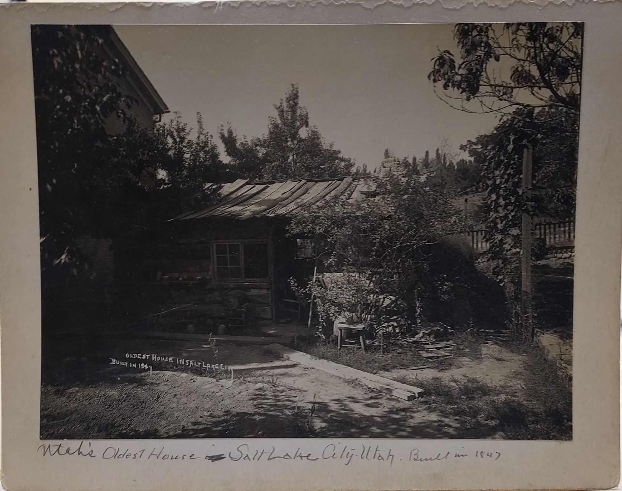 Oldest House in Salt Lake City. Built in 1847 [Photograph] by Savage ...