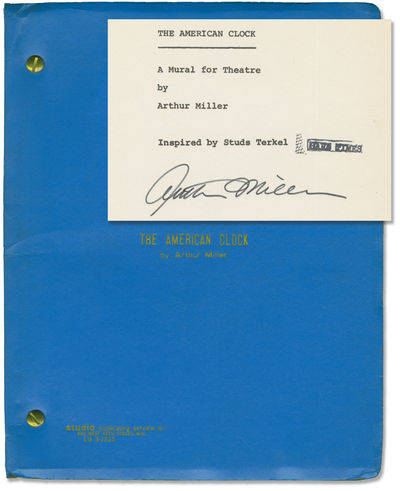 The American Clock (Original script for the 1980 Broadway play, signed ...