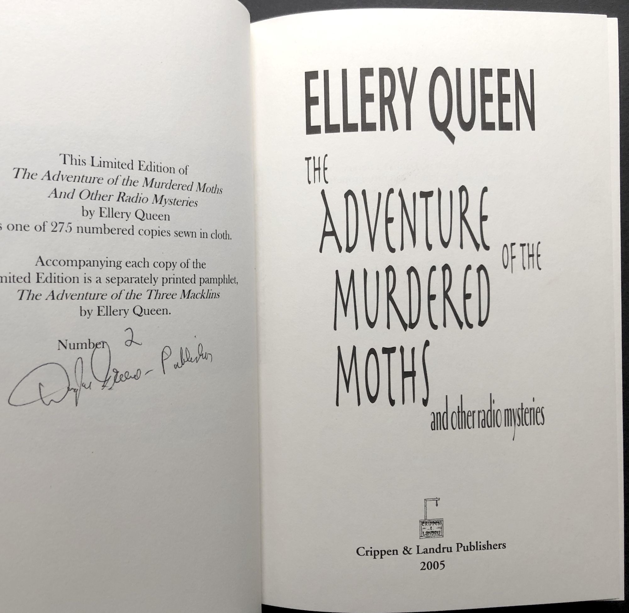 The Adventure of the Murdered Moths and other radio mysteries -- Lee ...