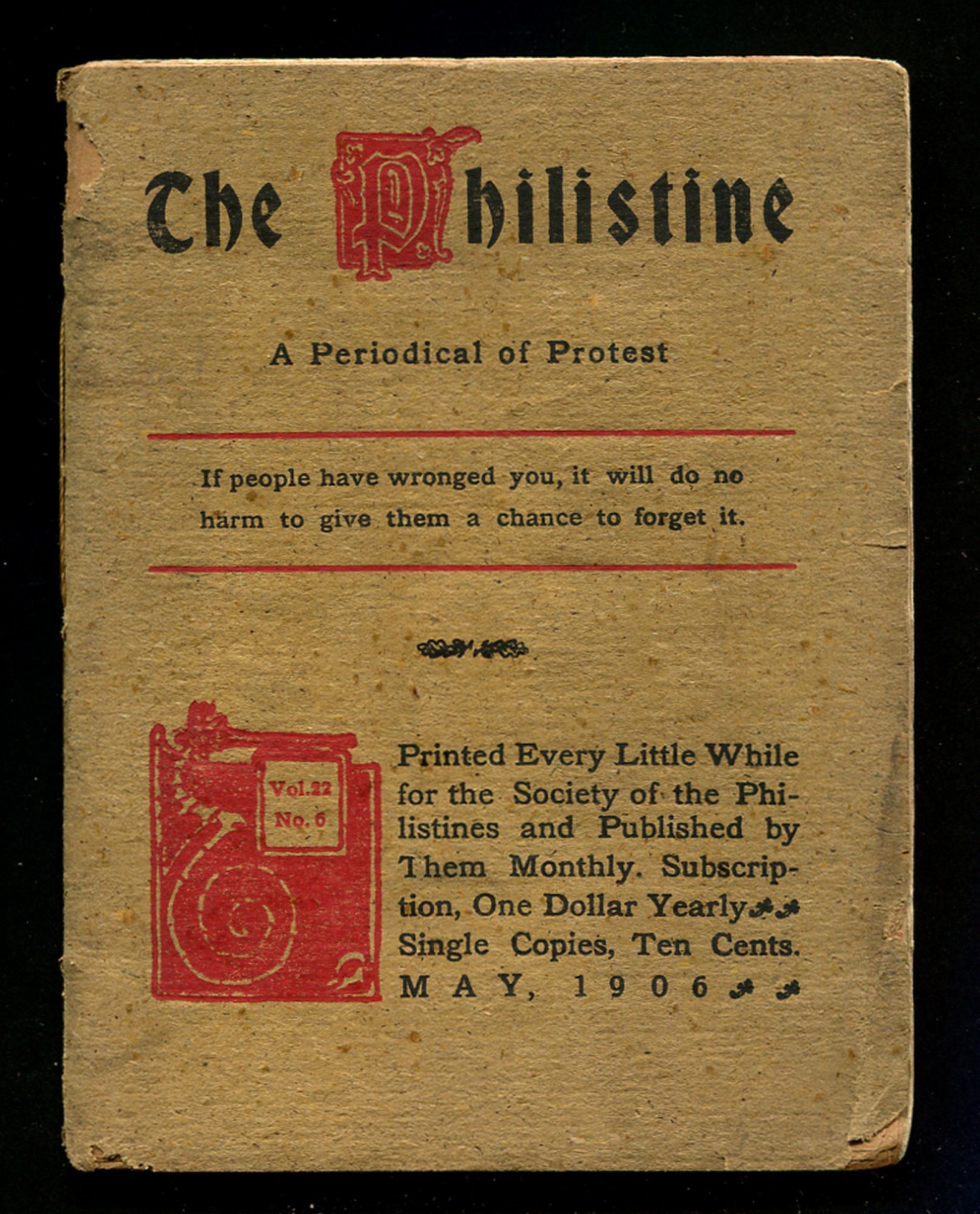 The Philistine – Vol. 22, No. 6, May 1906 by (HUBBARD, Elbert, edited ...