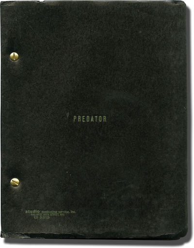 BIBLIO | Predator [A Time of Predators] (Original screenplay for an ...