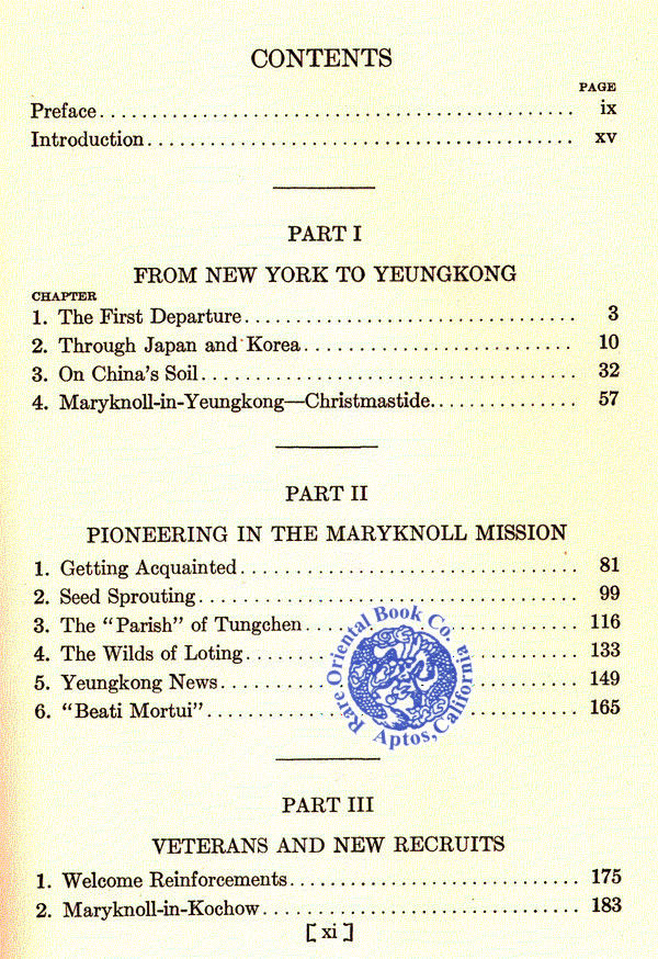 MARYKNOLL MISSION LETTERS CHINA: Extracts From The Letters & Diaries Of ...