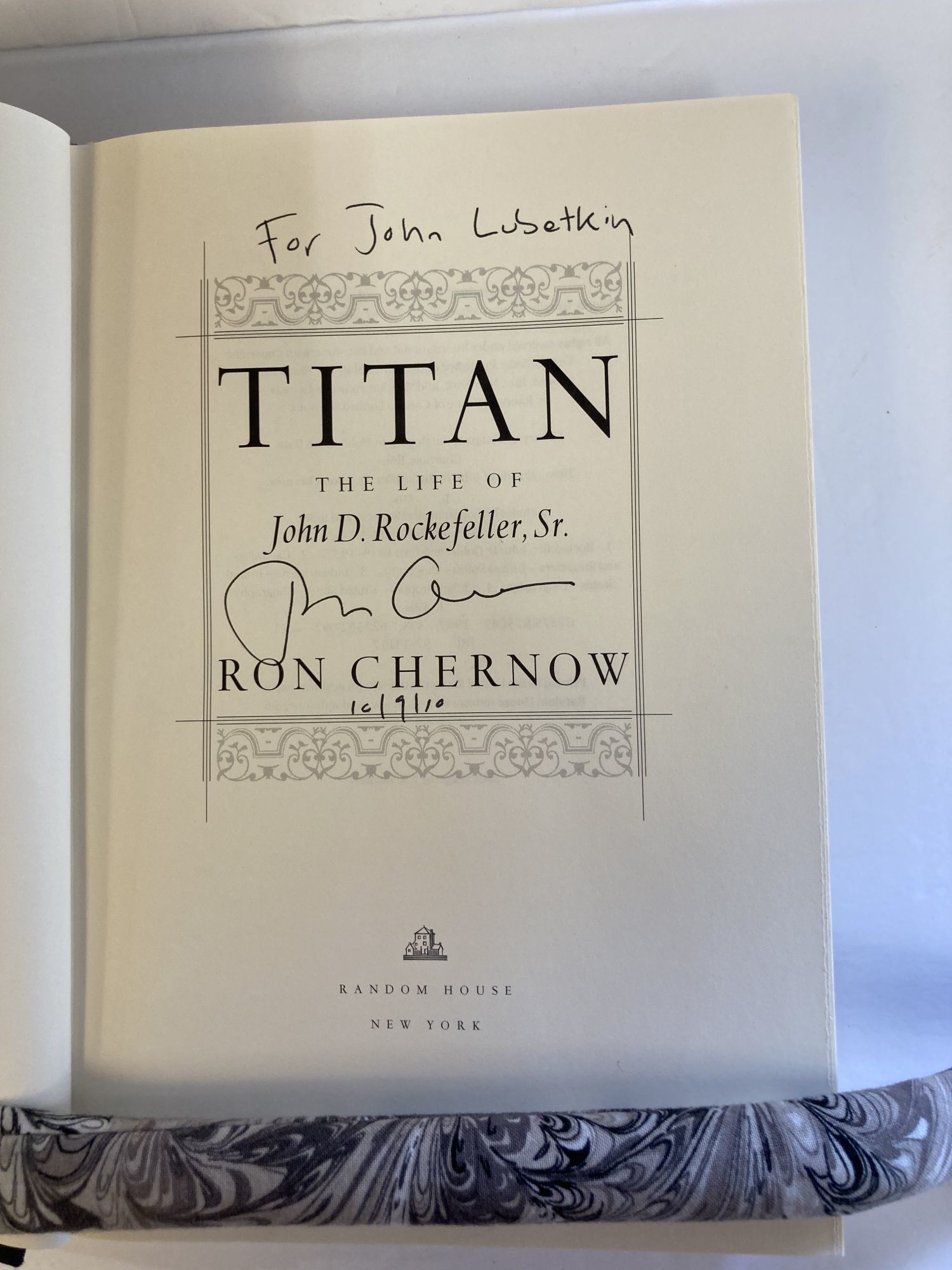 TITAN: THE LIFE OF JOHN D. ROCKEFELLER, SR. [Signed] by Chernow, Ron ...