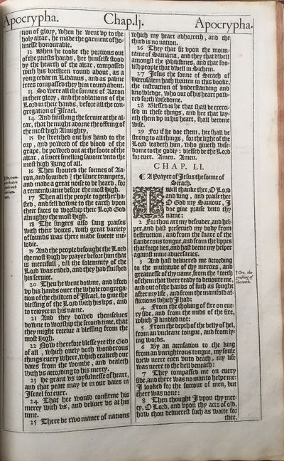 APOCRYPHA (1611 King James Bible) finely bound by [Bible] | Hardcover ...