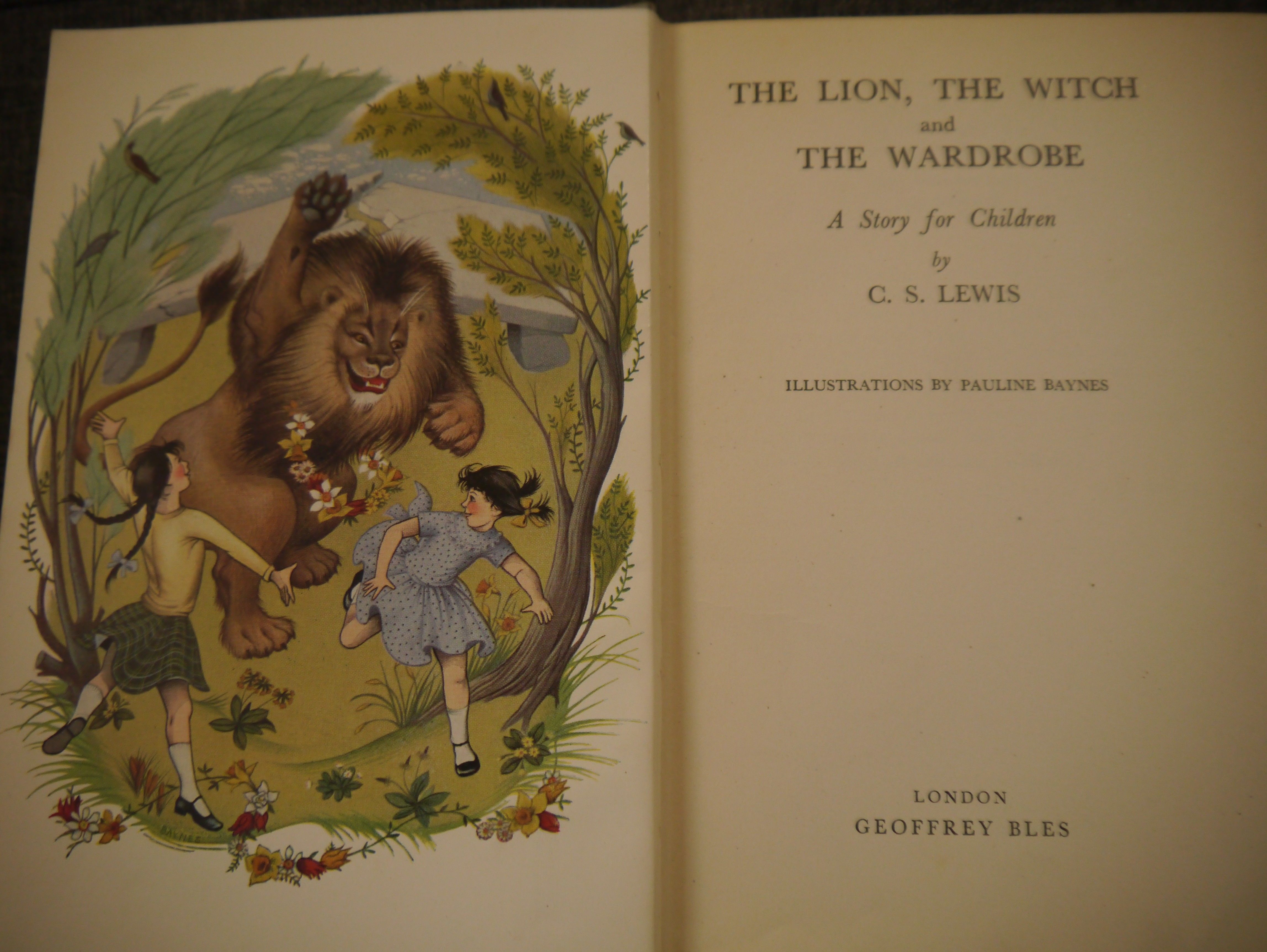 The Lion, The Witch and The Wardrobe by Lewis, C.S | Hardcover | 1954 ...