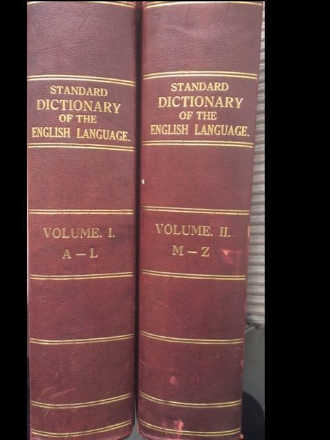 Standard Dictionary of the English Language - Upon Original Plans Vol I ...
