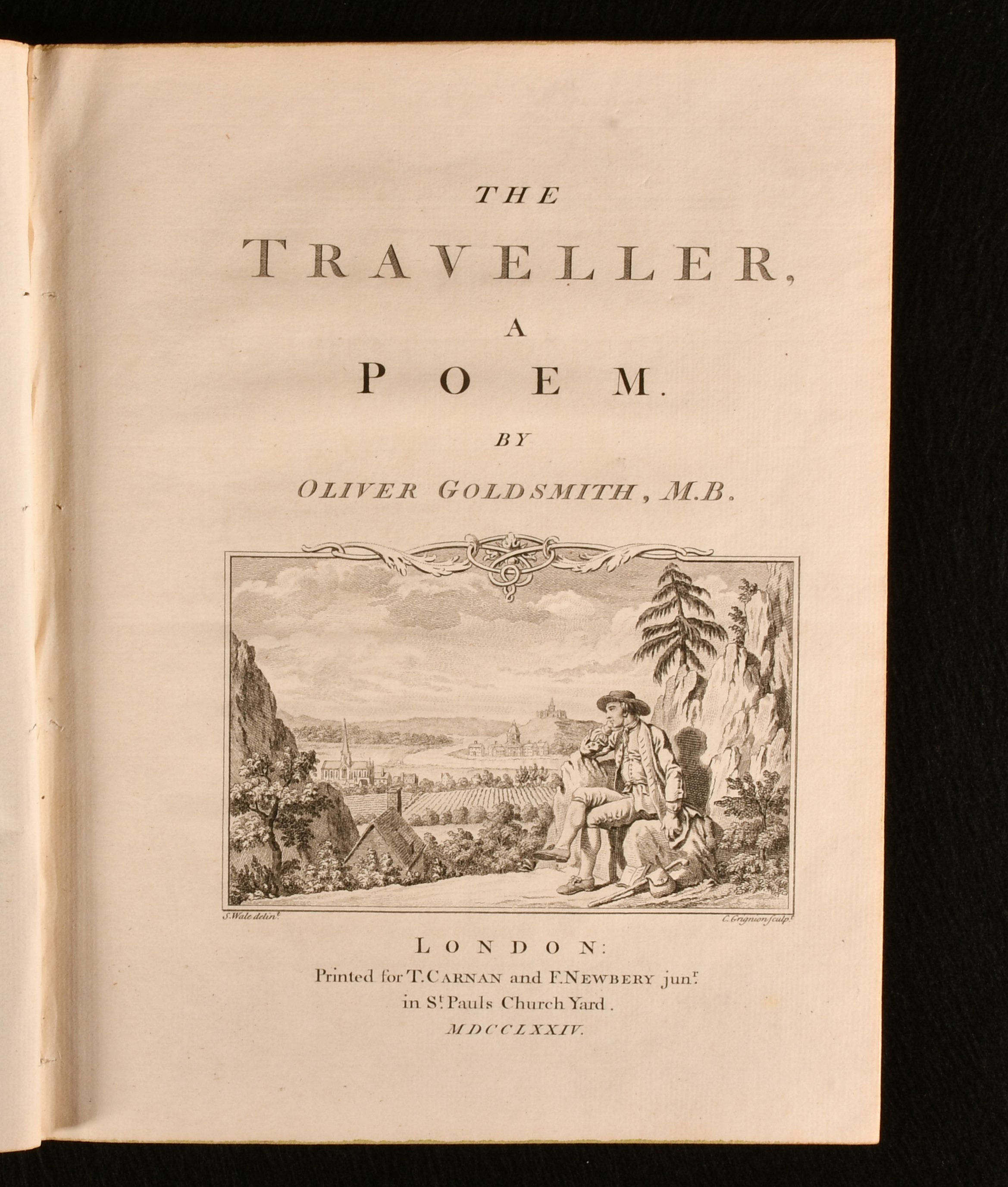 BIBLIO | The Traveller, a Poem by Oliver Goldsmith | Disbound | 1774 ...
