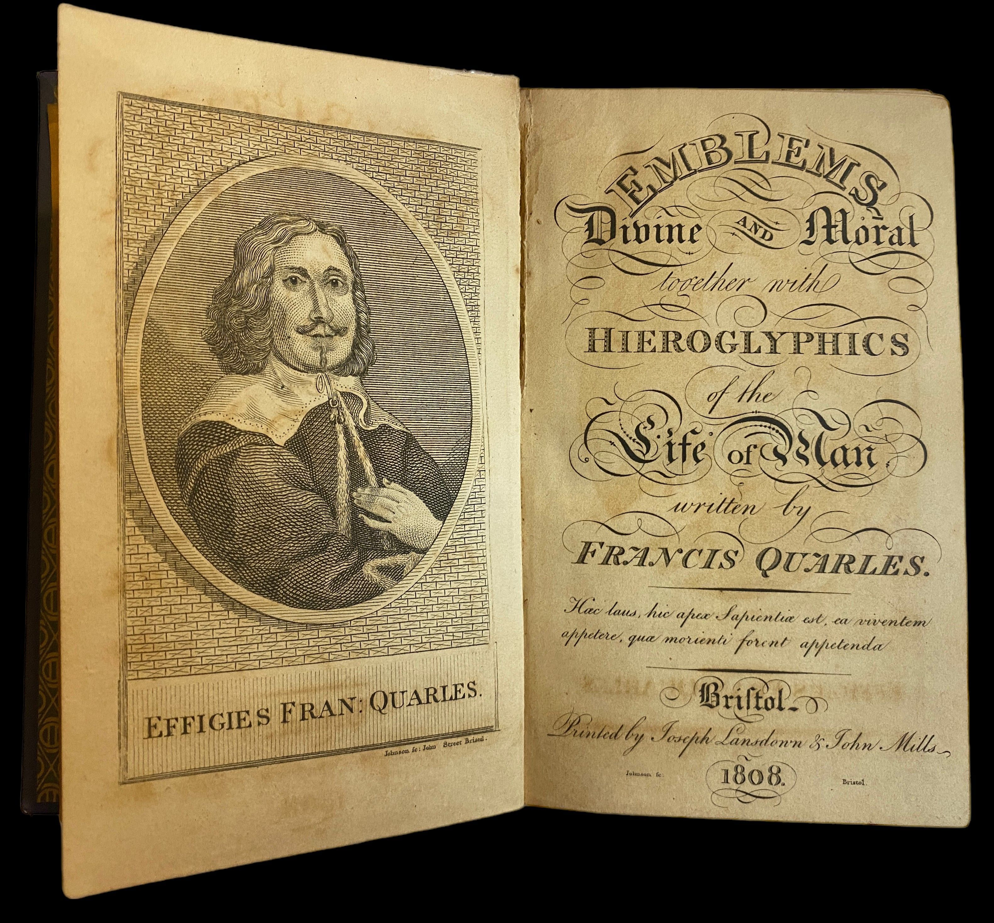 Emblems, Divine and Moral: together with Hieroglyphics of the Life of ...