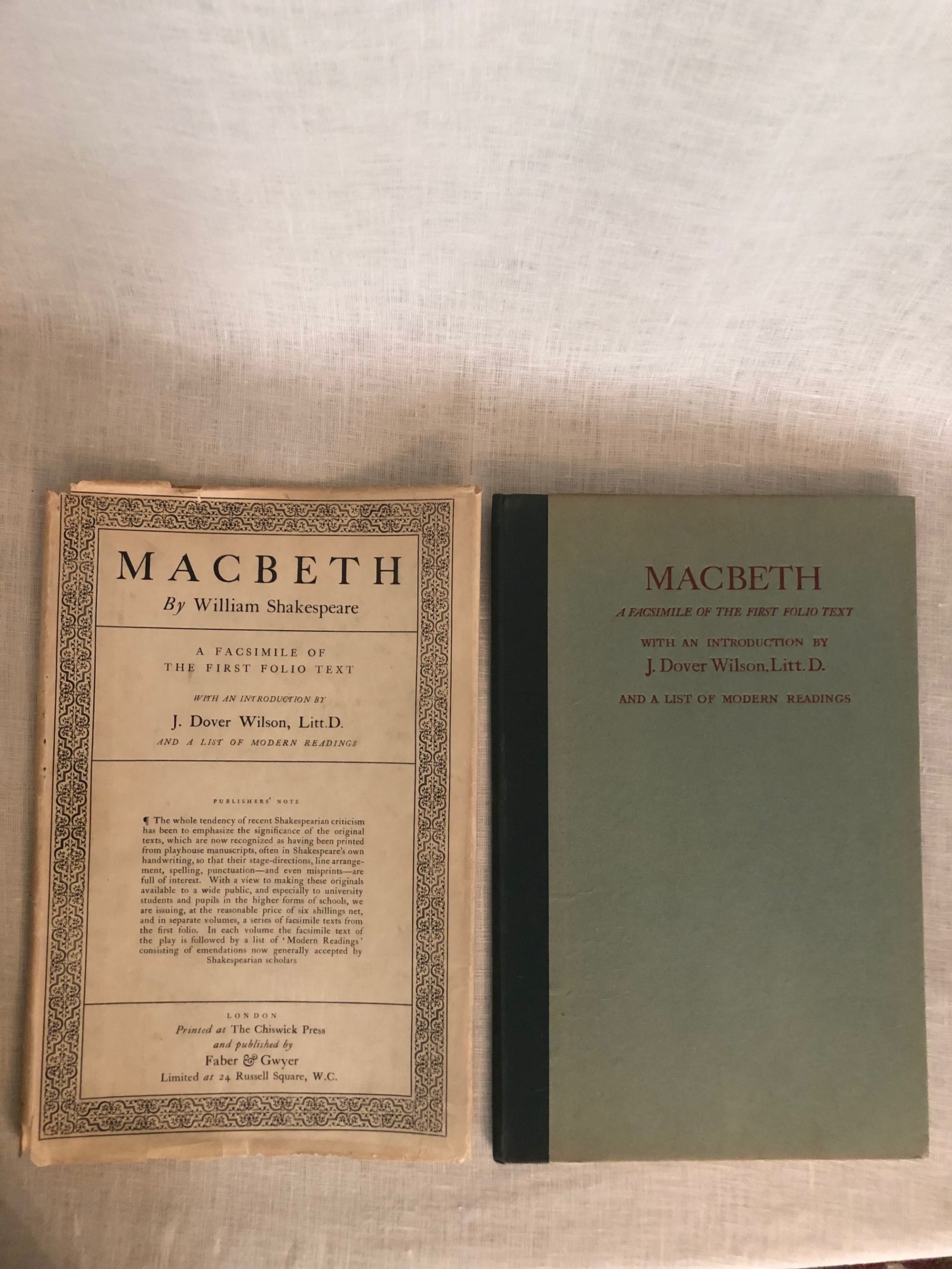 First Folio Macbeth