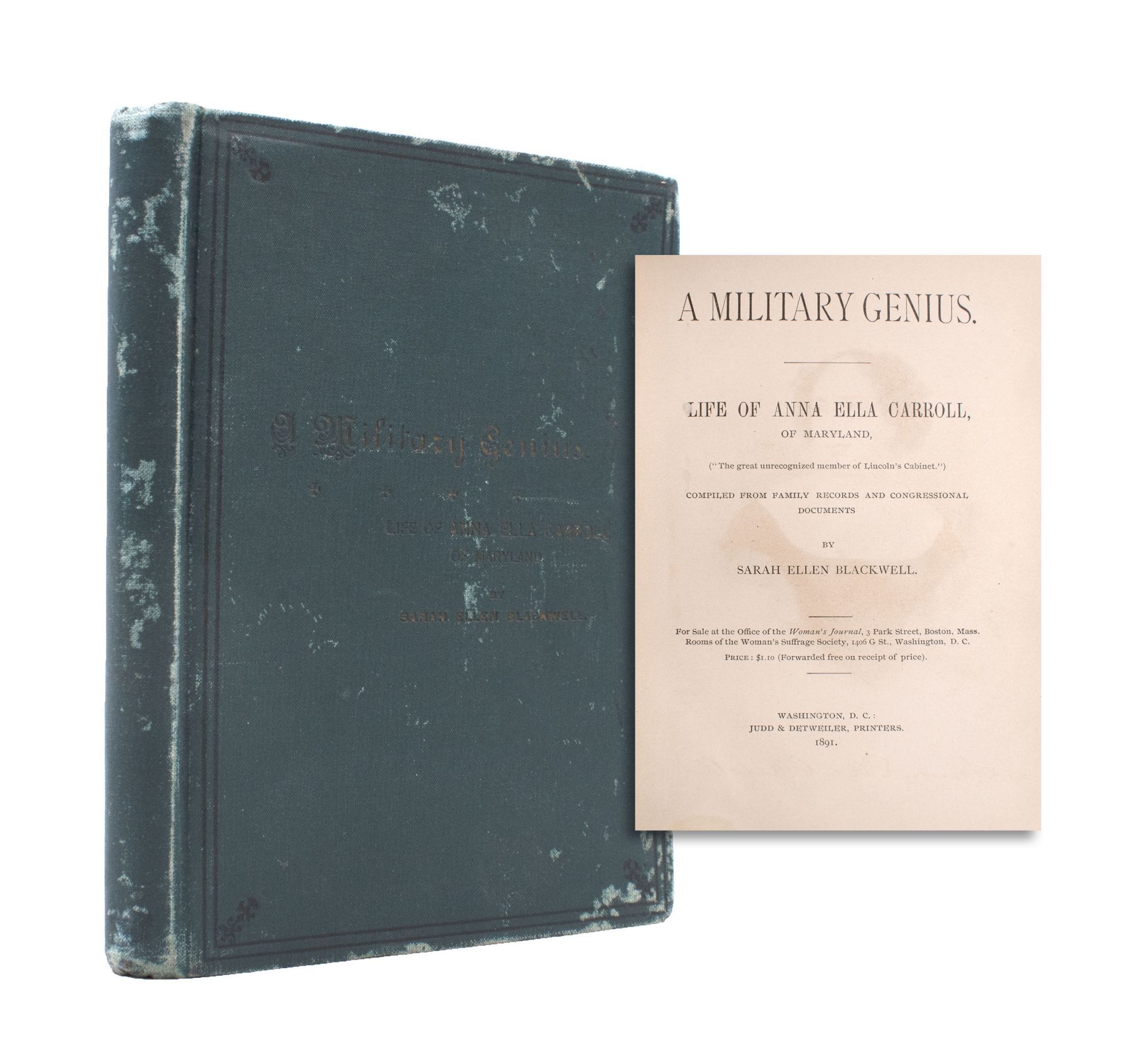 A Military Genius. Life of Anna Ella Carroll of Maryland, ("The great ...