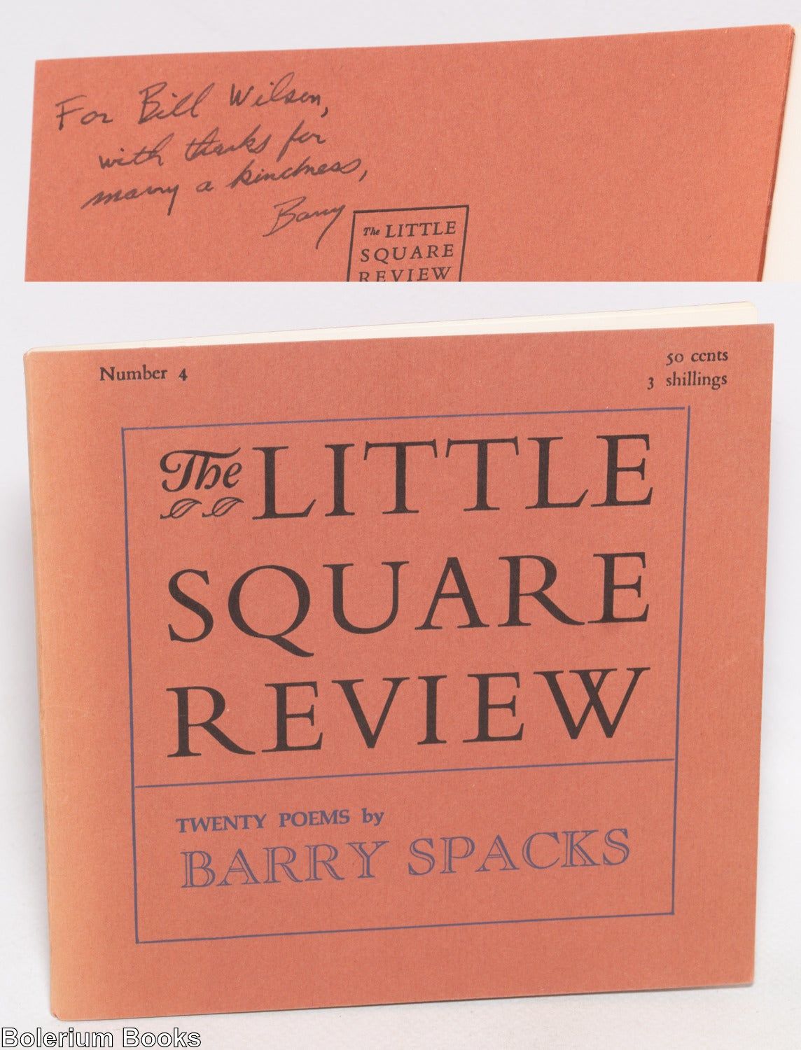 The Little Square Review: #4, Fall, 1967: Twenty Poems by Barry Spacks ...