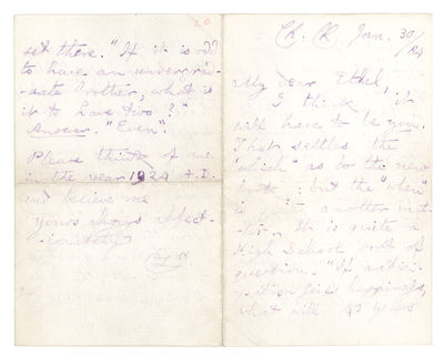 Autograph Letter, signed, to "Ethel" [Hatch] by Dodgson, Charles L ...