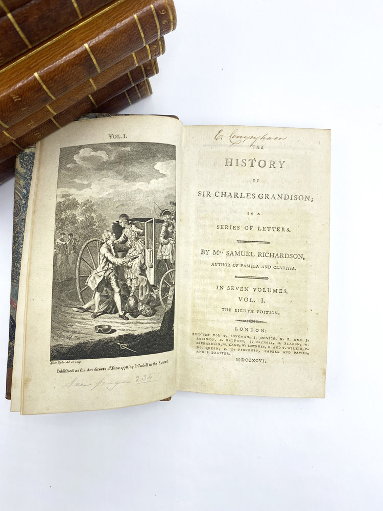 The History of Sir Charles Grandison; in a Series of Letters by Samuel ...