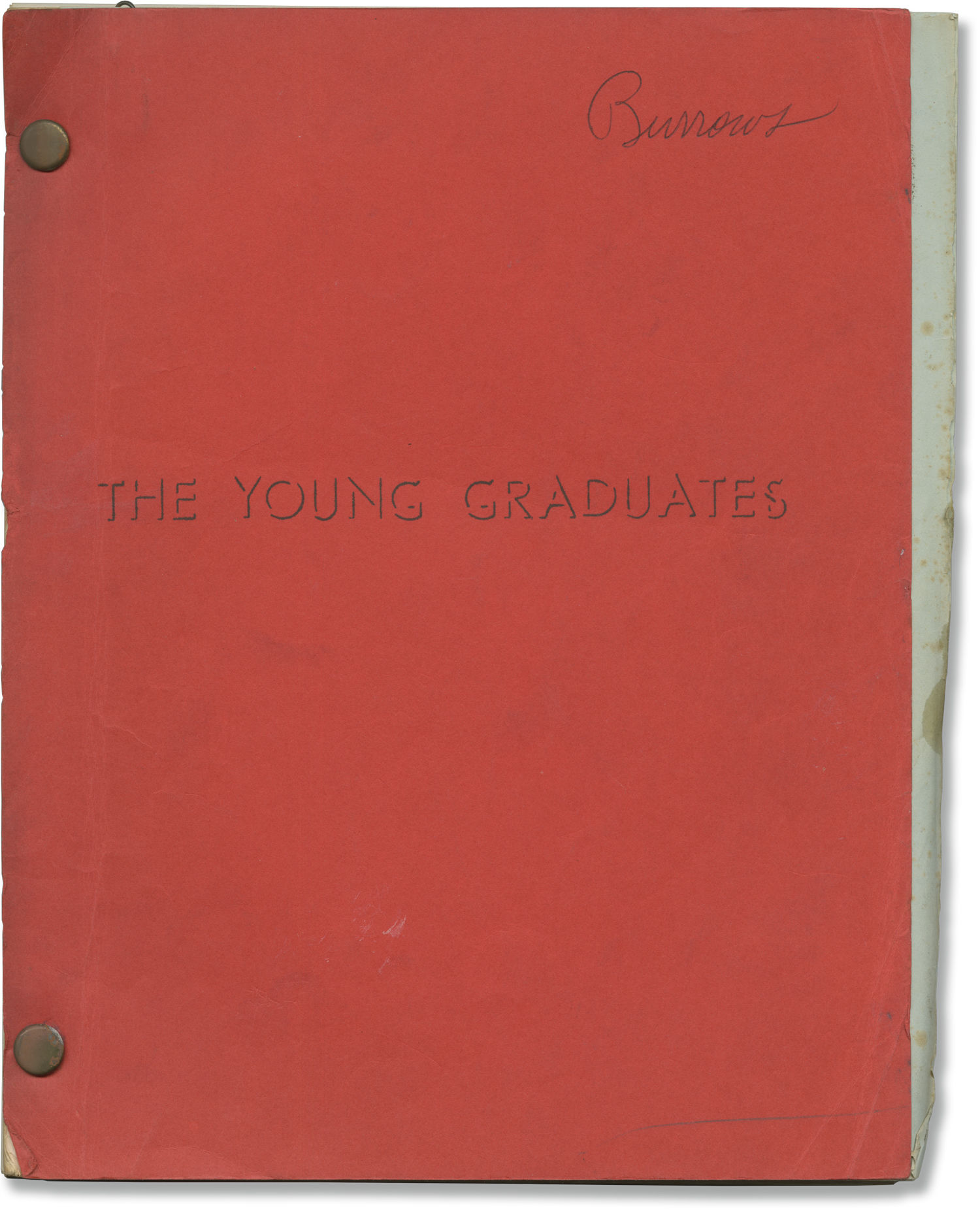 BIBLIO | The Young Graduates (Original screenplay for the 1971 film) by ...