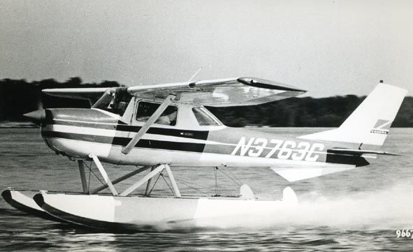 150F, N3763C, on floats. by CESSNA