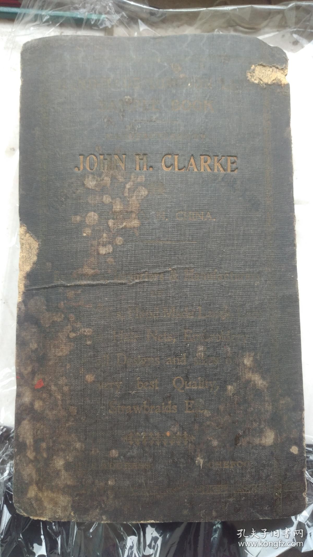 Hand-made Torchon Lace Sample Book, manufactured by JOHN H. CLARKE ...