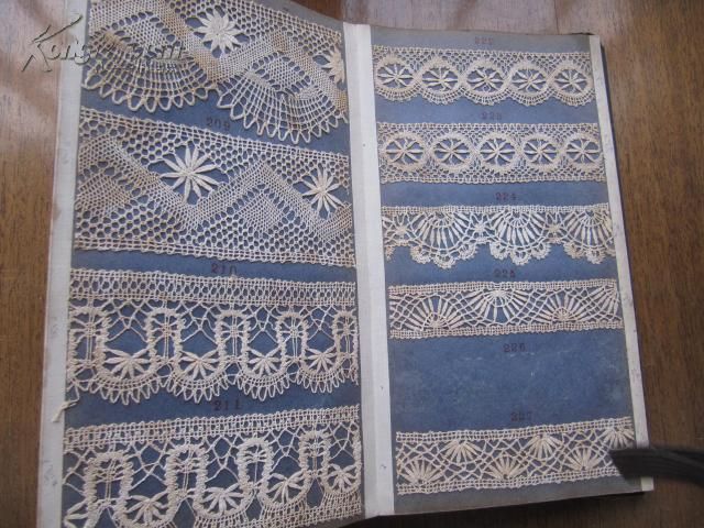 Hand-made Torchon Lace Sample Book, manufactured by JOHN H. CLARKE ...