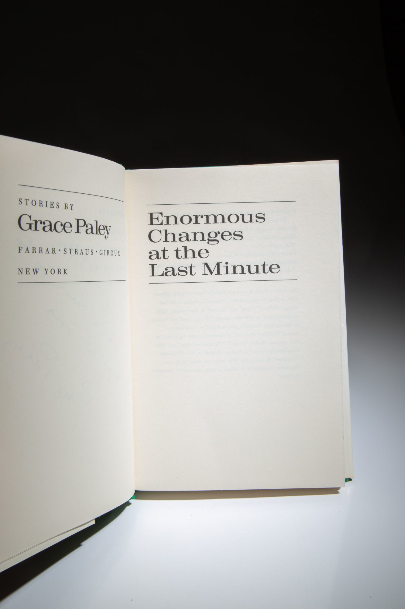 Enormous Changes at the Last Minute by Paley, Grace | Search for Rare ...