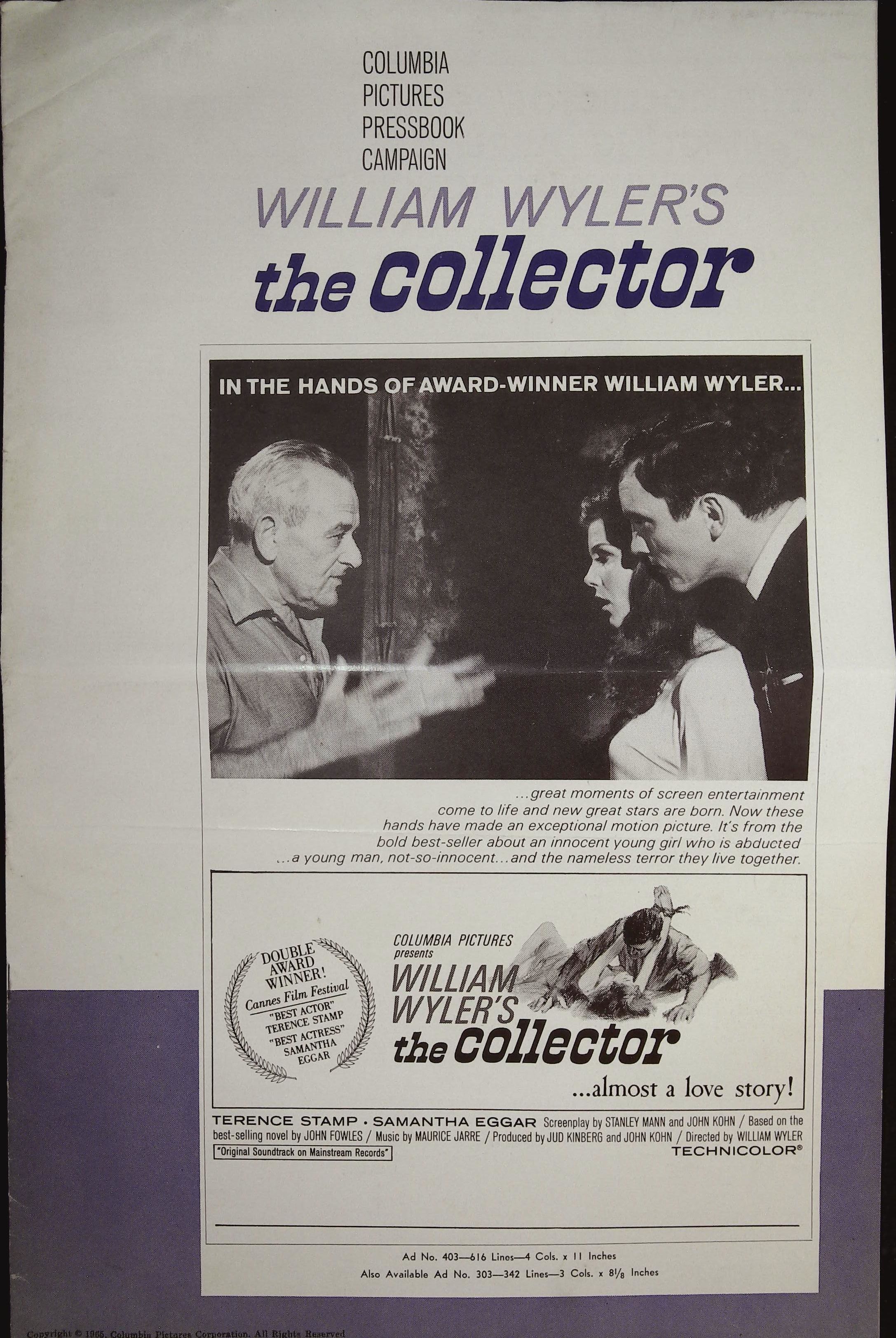 The Collector 1965 Poster
