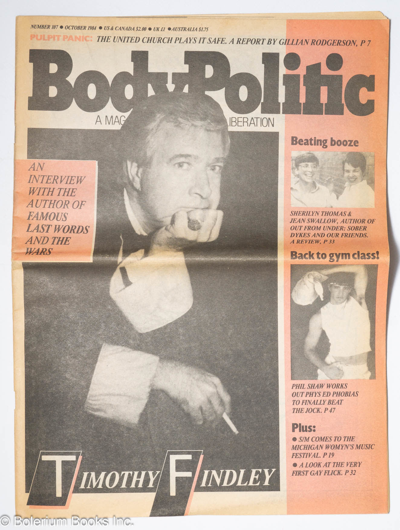 The Body Politic: a magazine for gay liberation; #107, Oct., 1984 ...