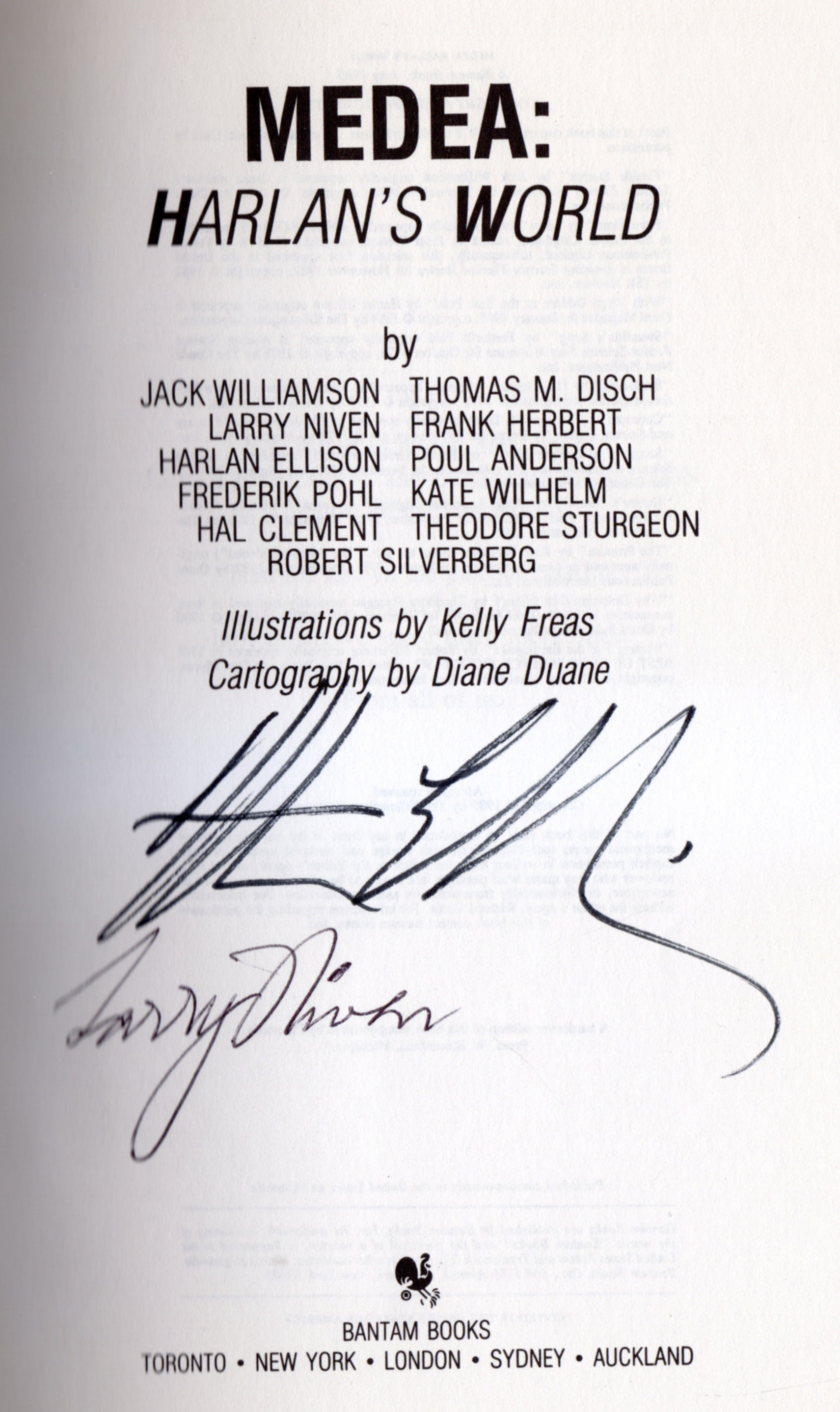 Medea: Harlan's World. Bantam Book Club Hardcover Edition. Signed by ...