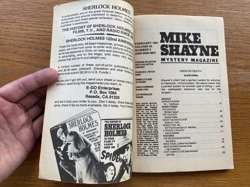 BIBLIO | Mike Shayne Mystery Magazine February 1981 by Fritch, Charles ...