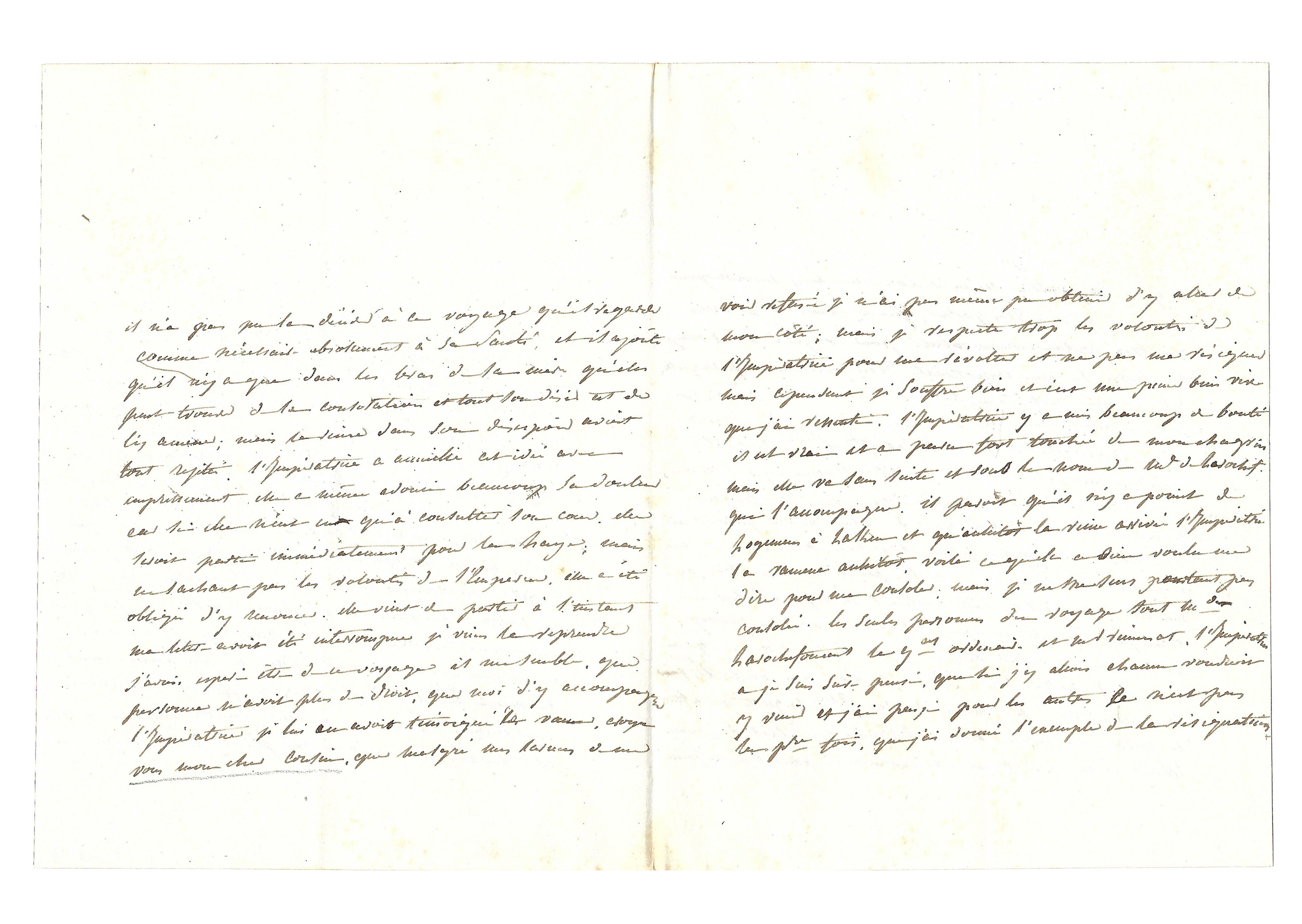 Long poignant letter about the untimely death of the young Napoleon ...