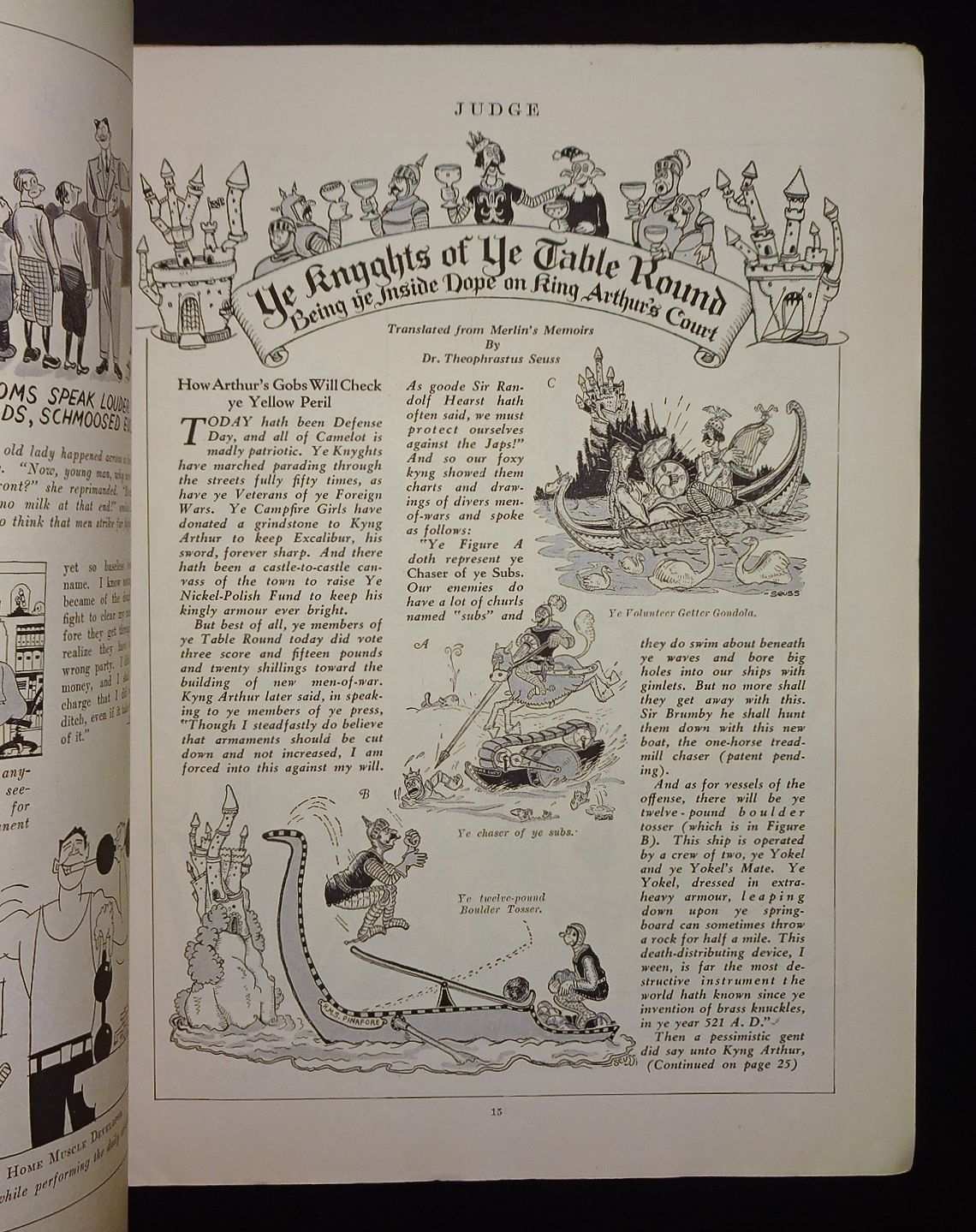 Judge Magazine - Lot of 12 Issues, 1926-1930 (with early Dr. Seuss)