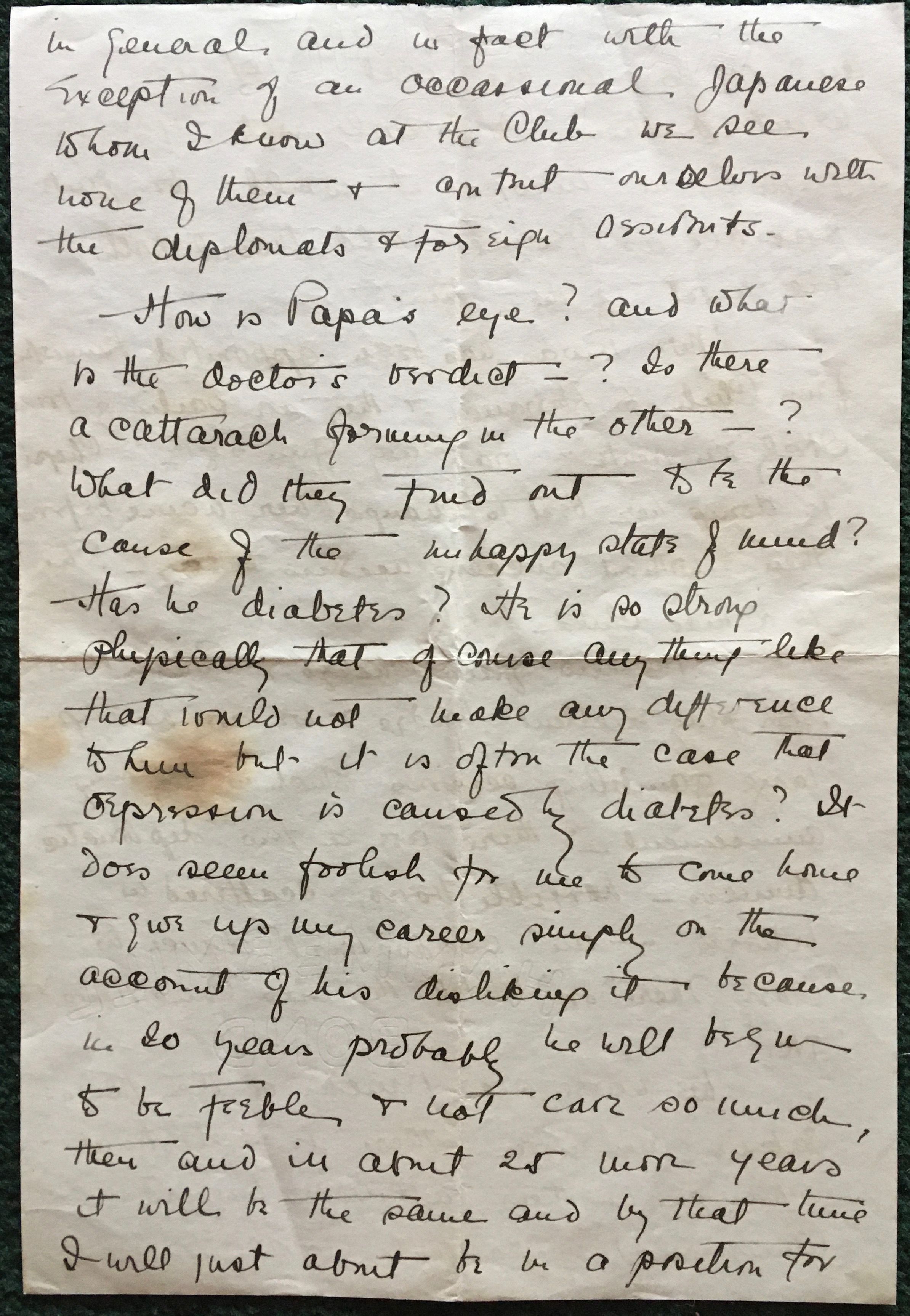 Letter from Embassy in Tokyo 1920 by Myron Arms Hofer | 1920 | Biblio