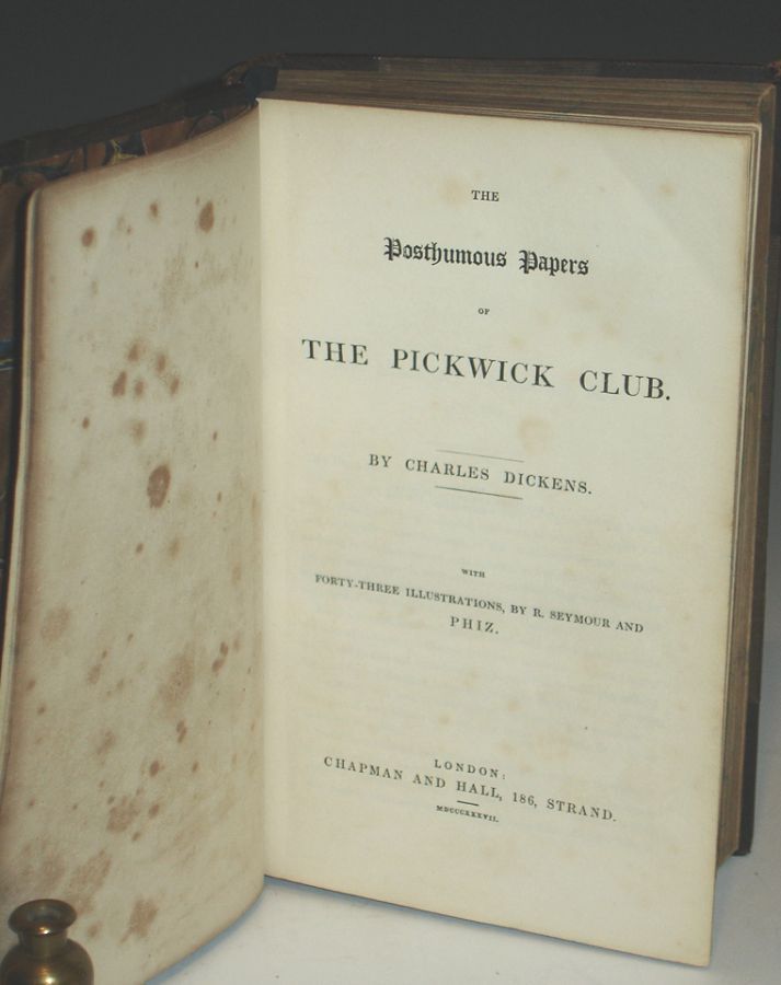 The Posthumous Papers of the Pickwick Club by Dickens, Charles | 1837 ...