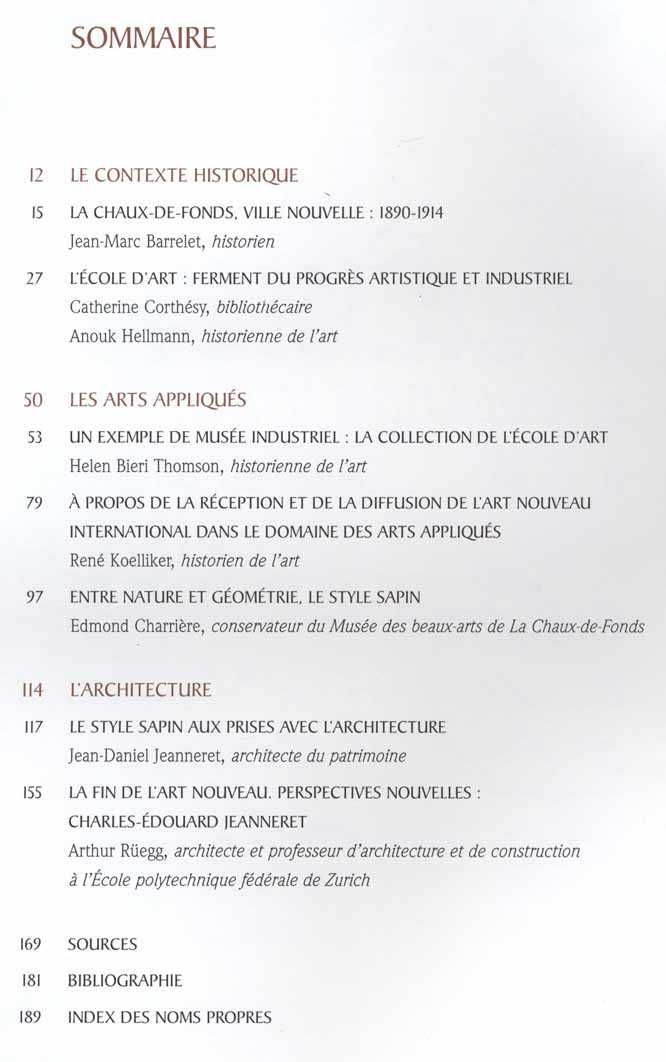 Le Style Sapin, A La Chaux-de-Fonds, Une Experience Art Nouveau by ...