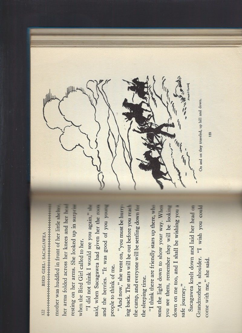 Bird Girl: Sacagawea Childhood of Famous Americans Spencer Press 1945 ...