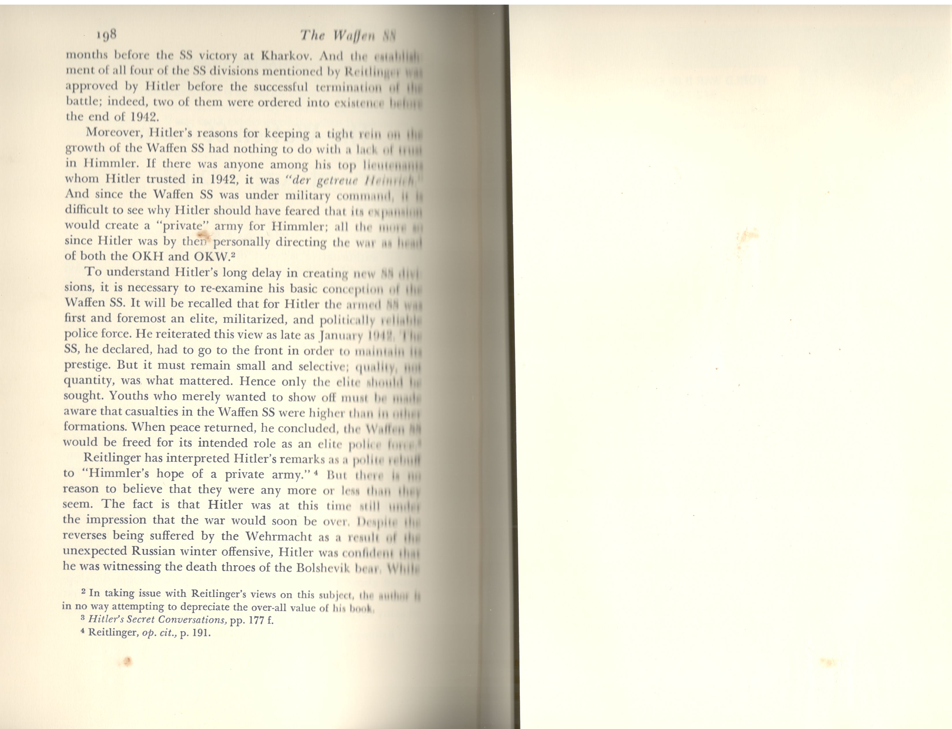 BIBLIO | The Waffen SS: Hitler's Elite Guard at War, 1939-1945 by Stein ...