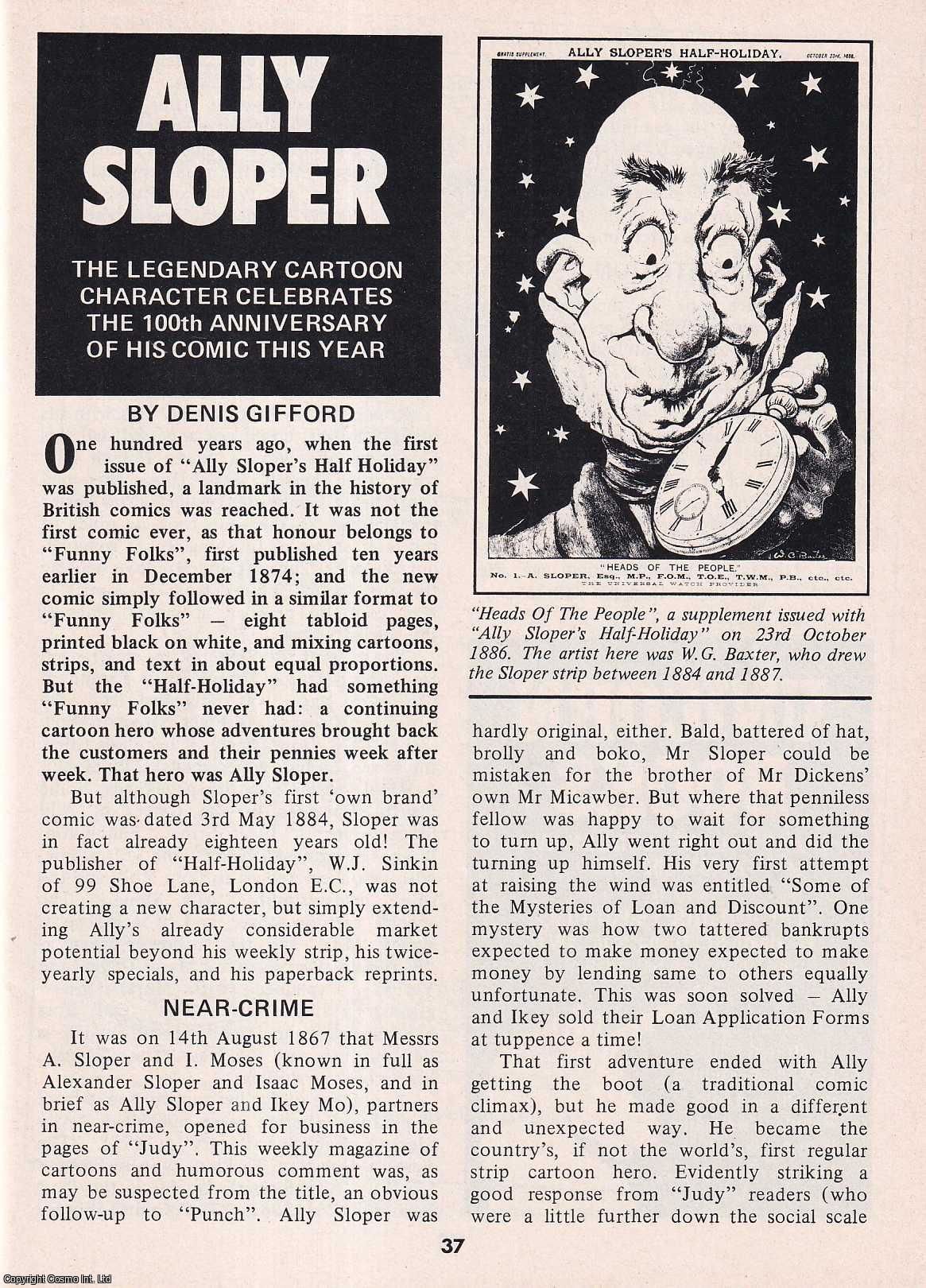 Ally Sloper. The Legendary Cartoon Character. This is an original ...