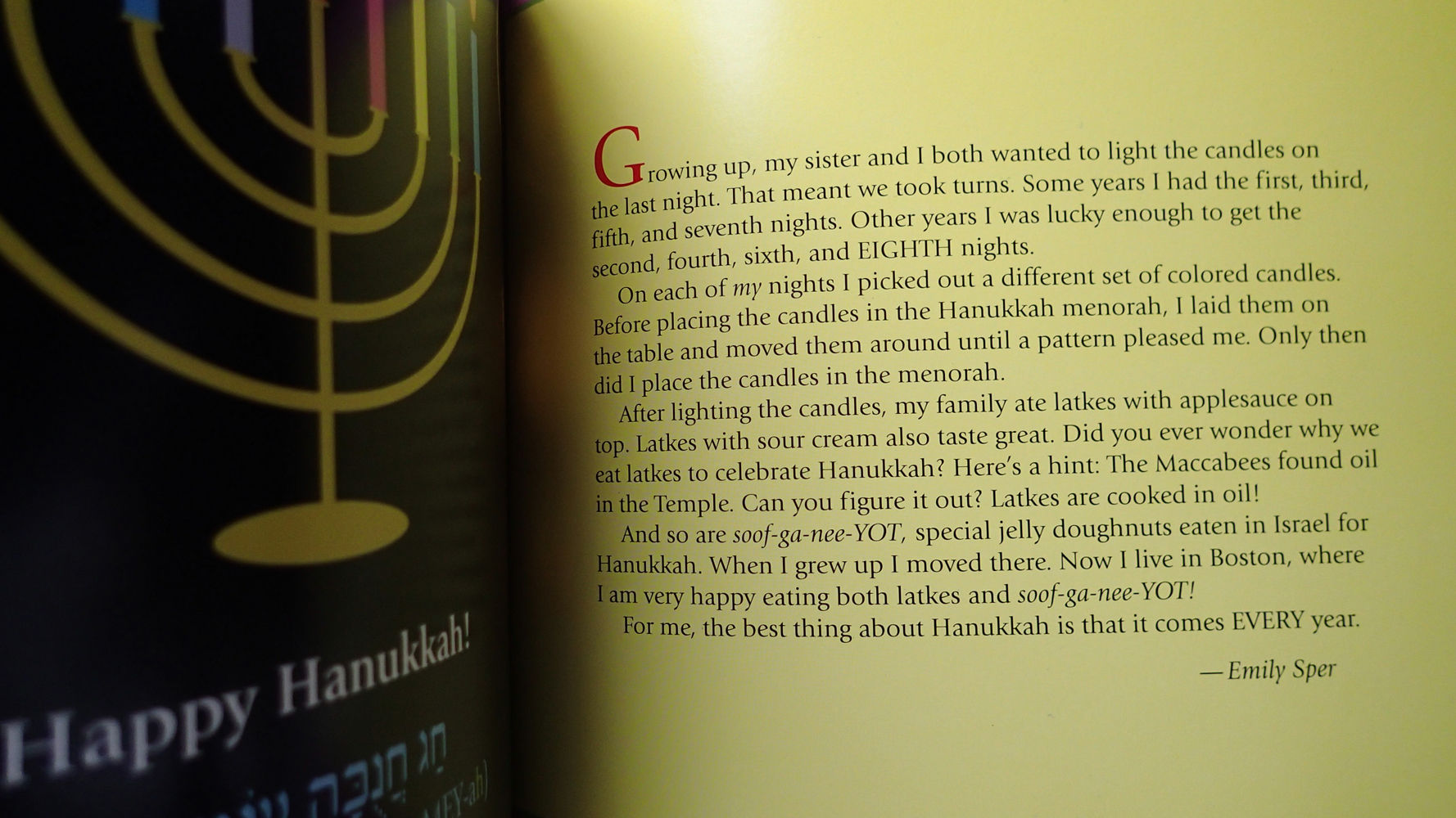 HANUKKAH: A Counting Book In English, Hebrew, and Yiddish by Emily Sper ...