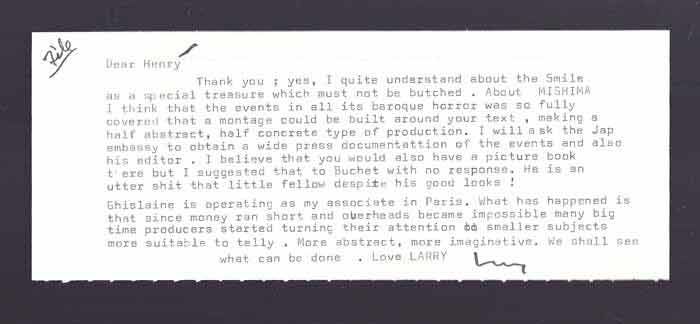 BIBLIO | 13 TLS, 1 ALS FROM LAURENCE DURRELL TO HENRY MILLER, 1975-1979 ...