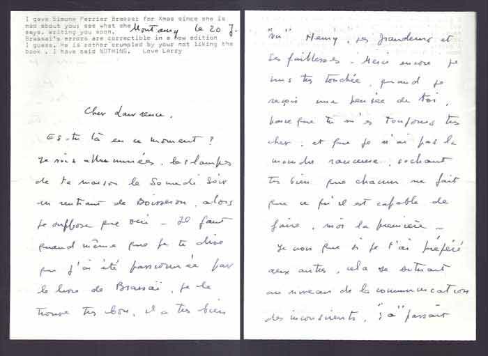 BIBLIO | 13 TLS, 1 ALS FROM LAURENCE DURRELL TO HENRY MILLER, 1975-1979 ...