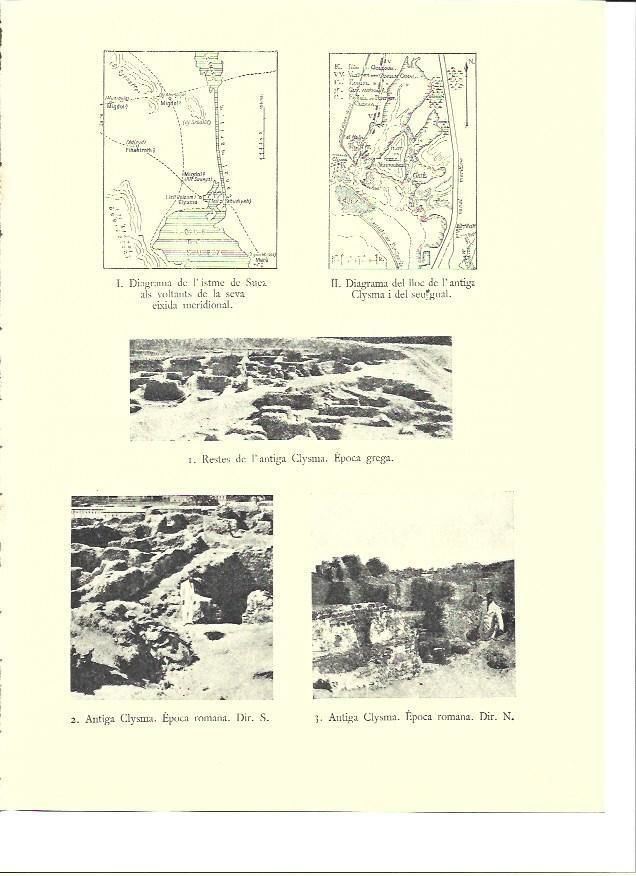 LAMINA 36021: Mapa del istmo de Suez y ruinas de Clysma by VVAA - 1934 ...