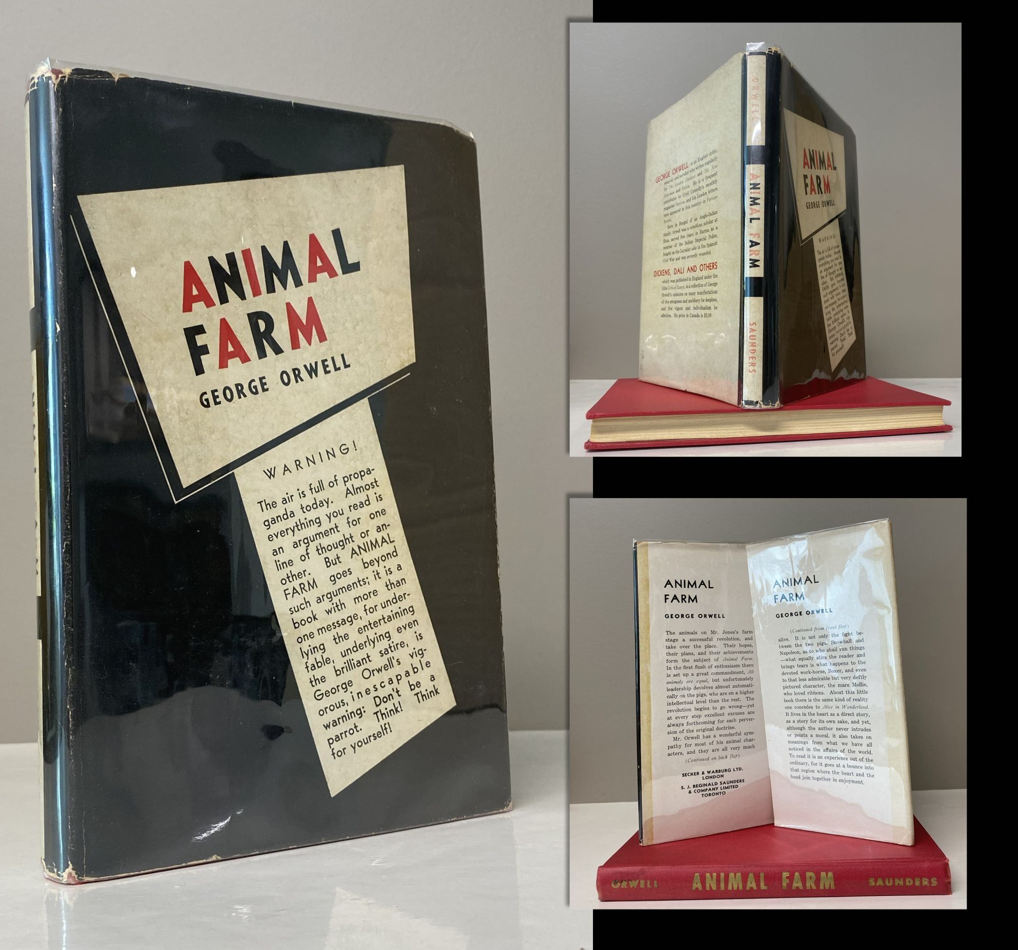 ANIMAL FARM - First Canadian Issue by Orwell, George (Pseudonym of Eric ...