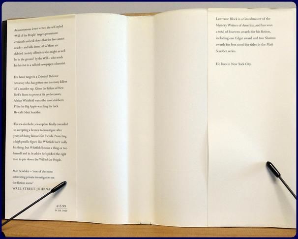 EVEN THE WICKED. A Matt Scudder Murder by Lawrence Block - Signed First ...