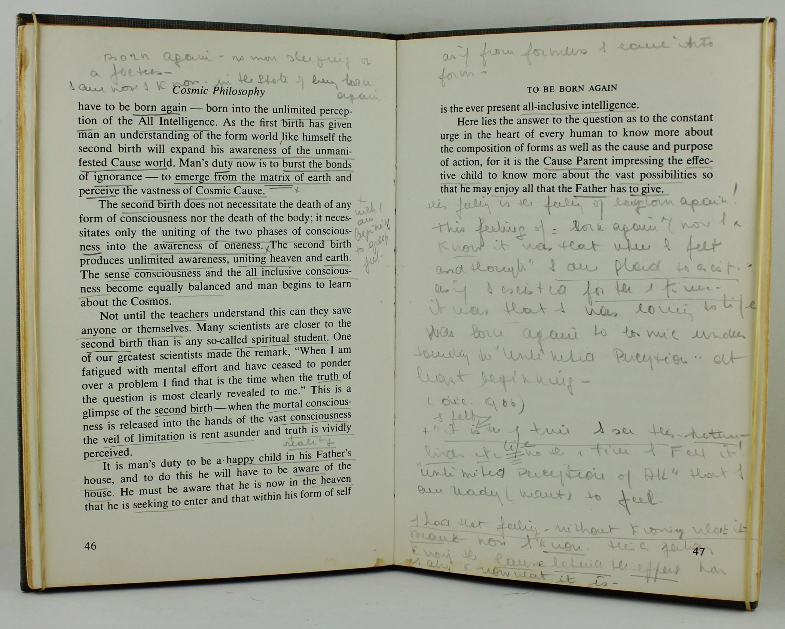 Cosmic Philosophy 1st Edition Signed by Adamski and from the library of ...