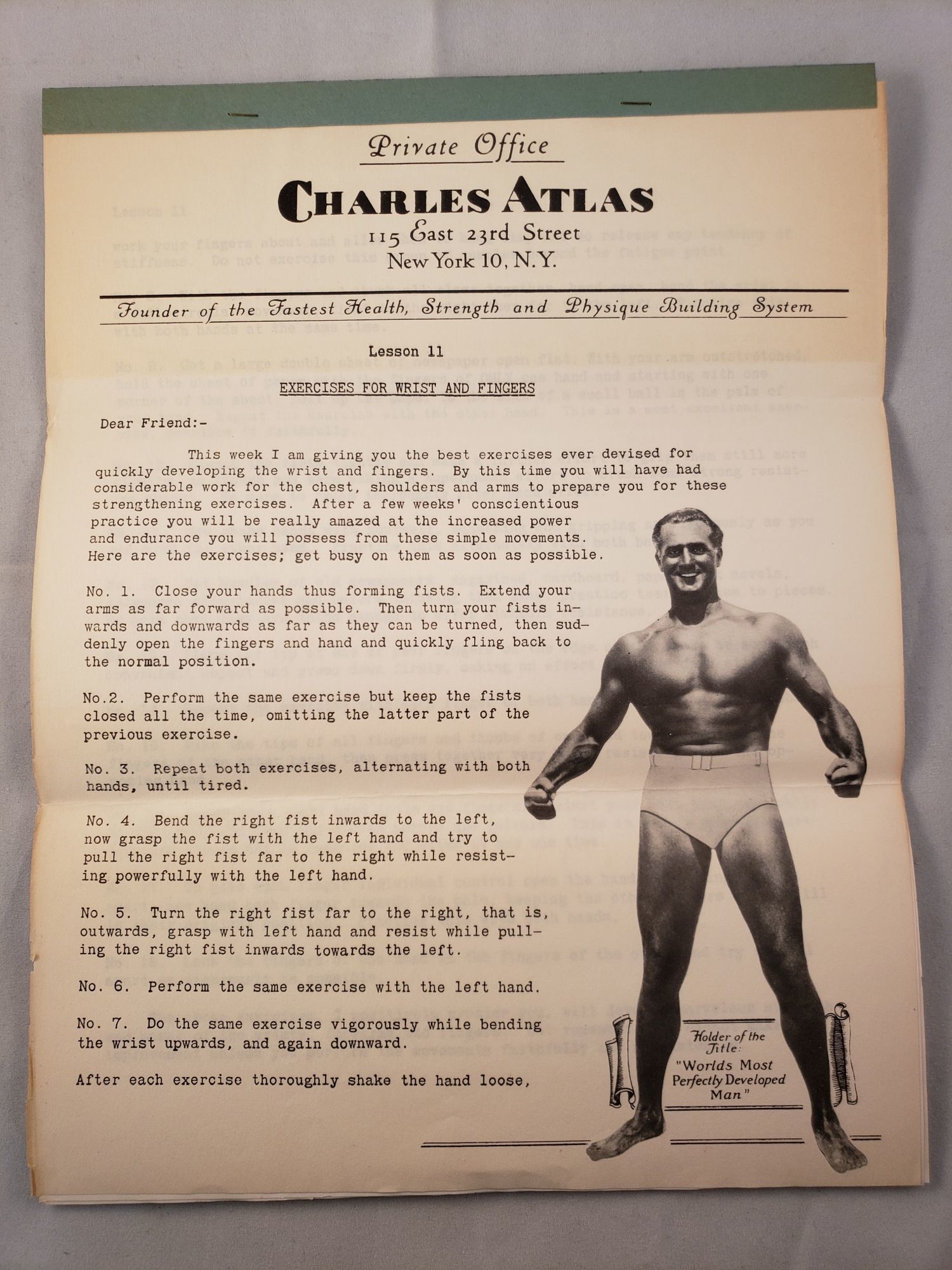 Health and Strength Course: Lesson 11 Exercises For Wrist and Fingers ...