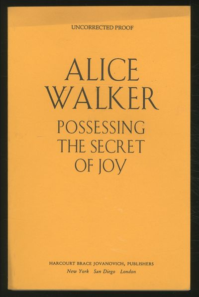 Possessing the Secret of Joy by WALKER, Alice | Softcover | 1992 ...