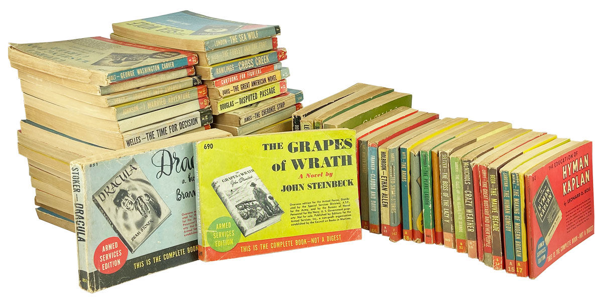 Collection of 212 Armed Services Editions by [World War II] [Armed ...