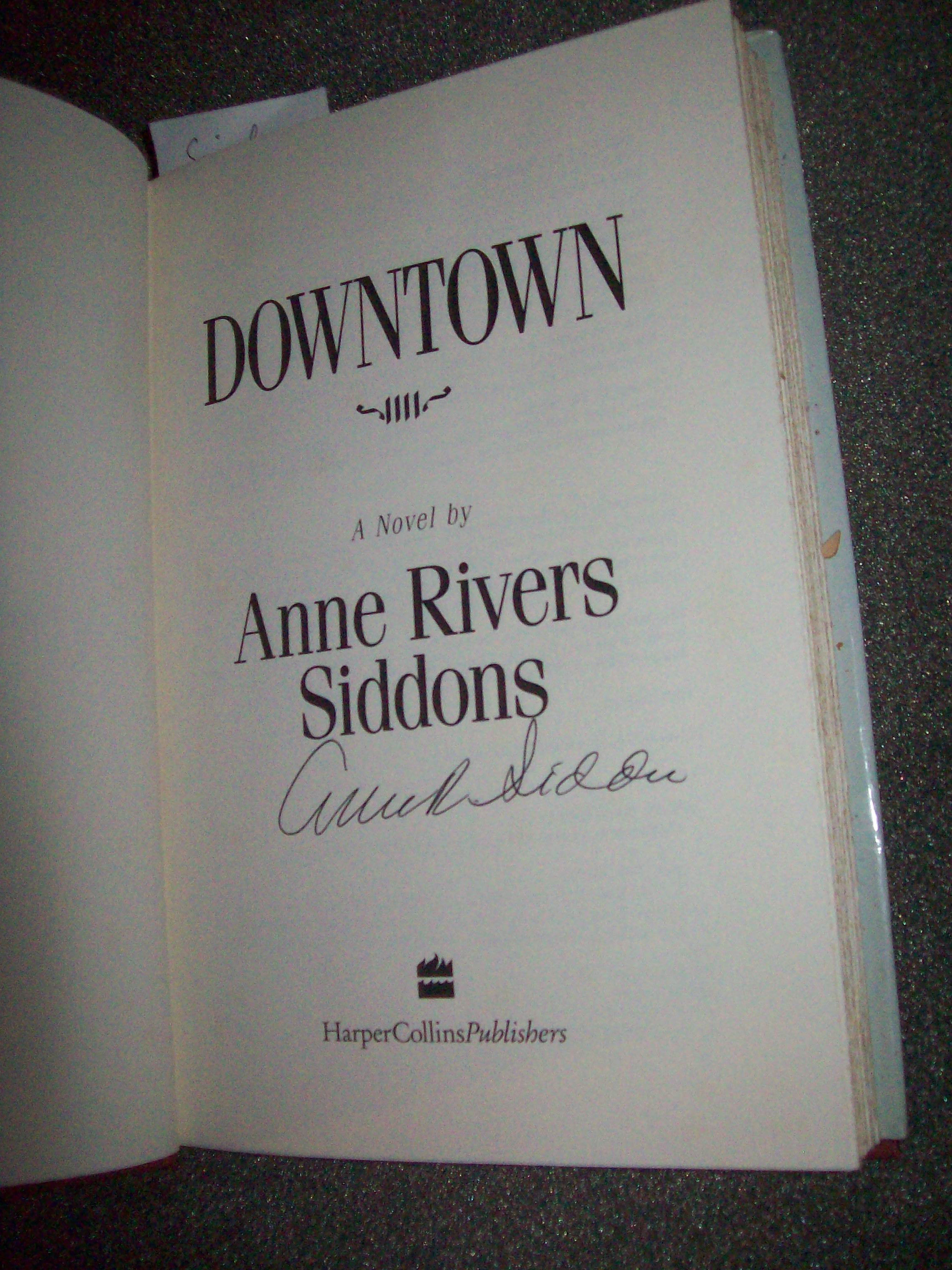 Downtown by Anne Rivers Siddons | Hardcover | 1994 | Harper Collins ...