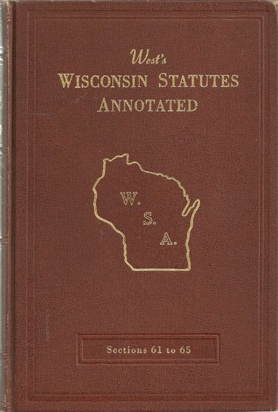West's Wisconsin Statutes Annotated Volume 9 by West | Hardcover | 1/1 ...